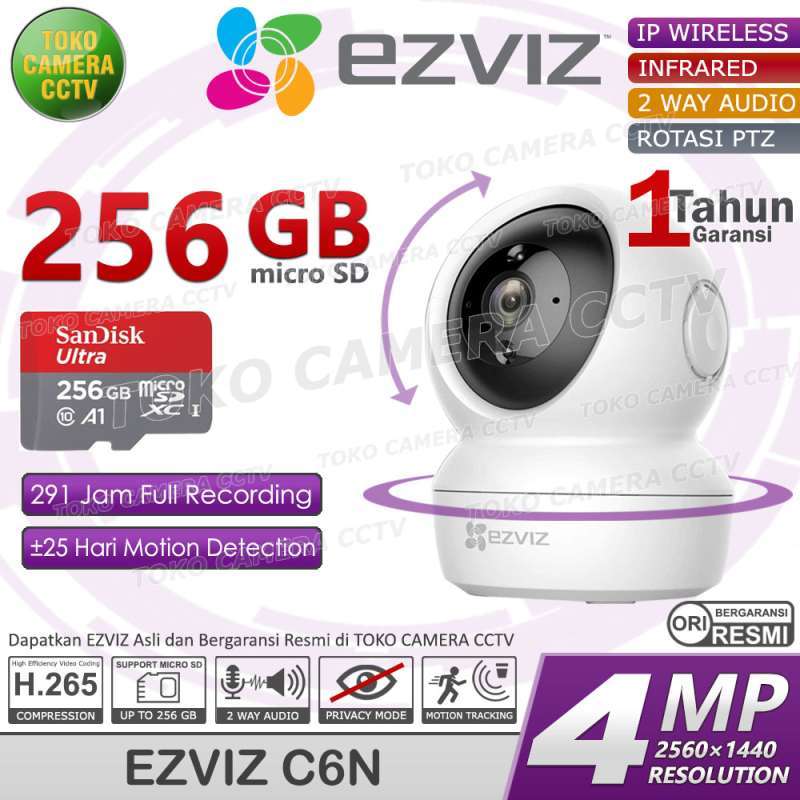 Jual CCTV WIFI KAMERA IP CAMERA EZVIZ C6N 4MP 2K di Seller TOKO CAMERA ...