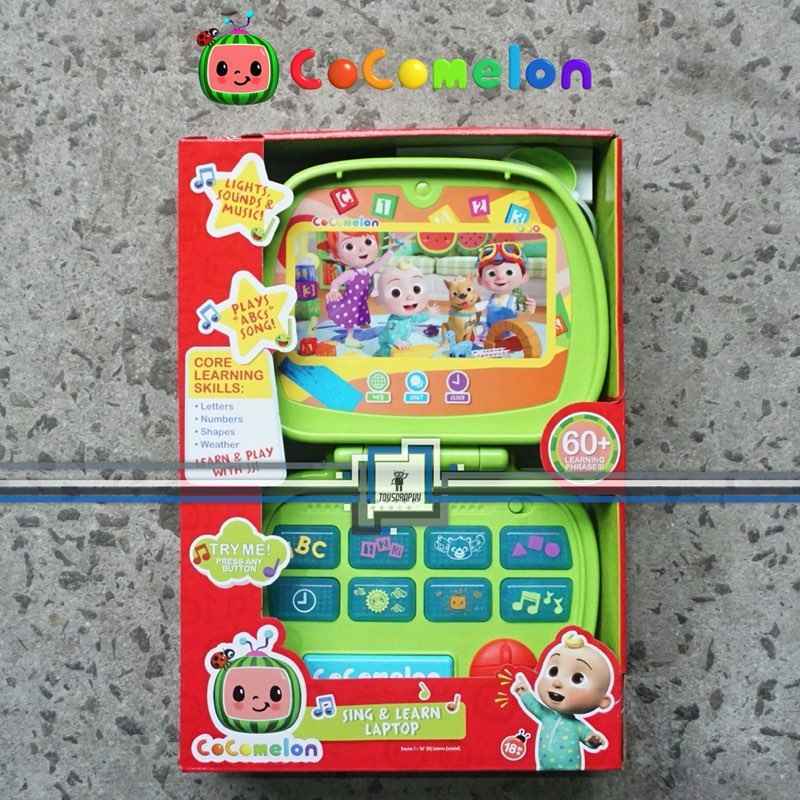 Jual Cocomelon Sing and Learn Laptop Mainan Bayi Click Learn 60 phrases ...