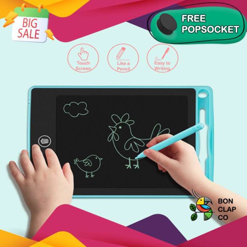 Jual Tablet Menggambar Anak Drawing Digital Lcd Papan Tulis Belajar Kr ...