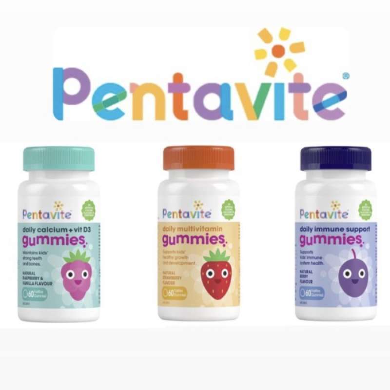 Jual Pentavite Daily Multivitamin Immune Calcium+vitamin D3 Kids 60 ...