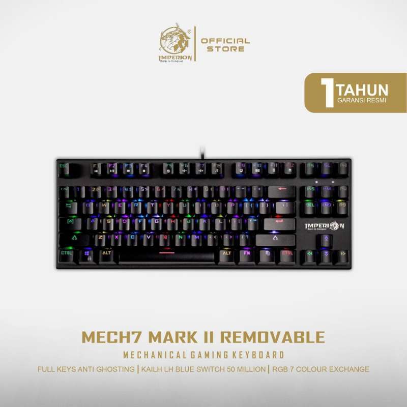 Promo Keyboard Gaming Imperion Mech 7 Mark II Removable Mechanical, RGB ...