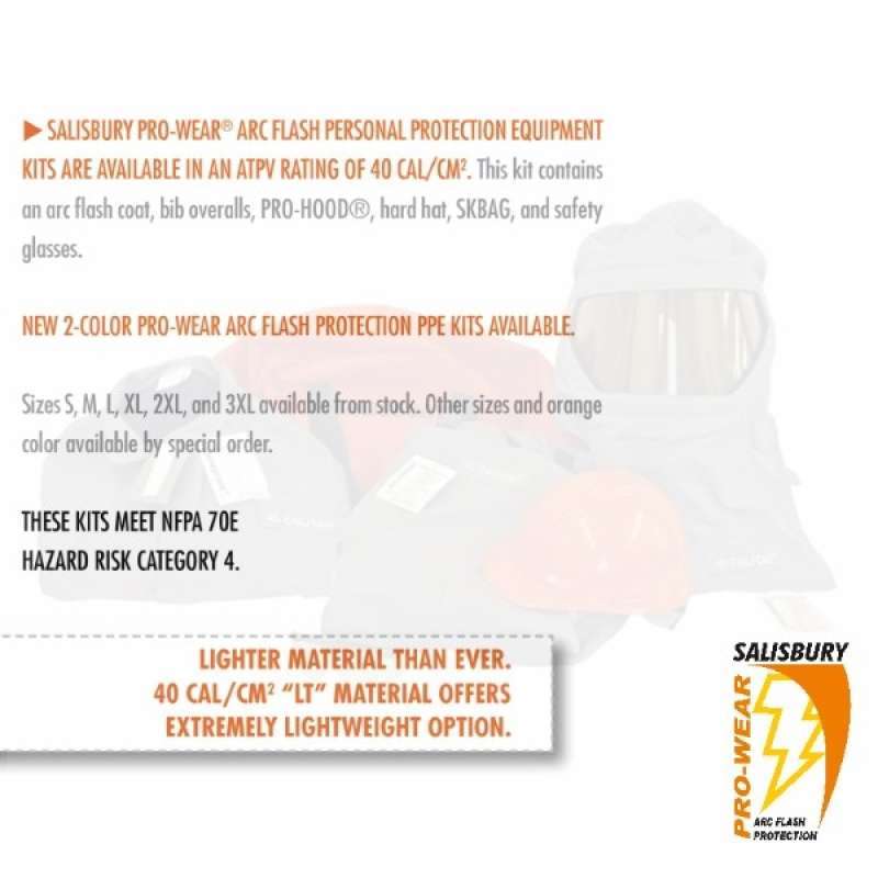 Jual Arc Flash Protection Suit Kit Salisbury Sk40 Pro Wear 40 Cal ...