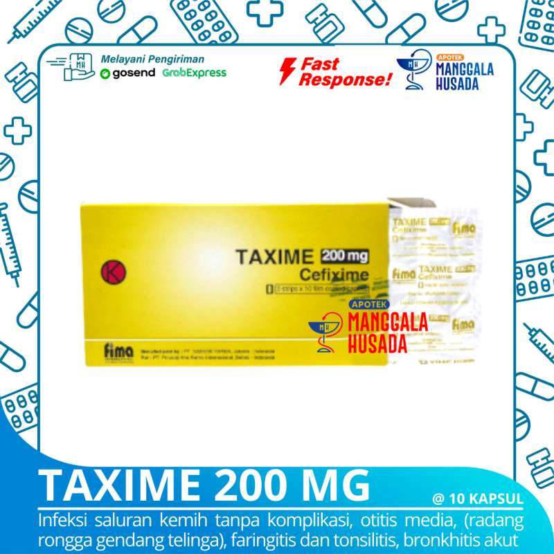 Jual Taxime 200 Mg Per Strip @ 10 Kapsul Di Seller Apotek Manggala ...