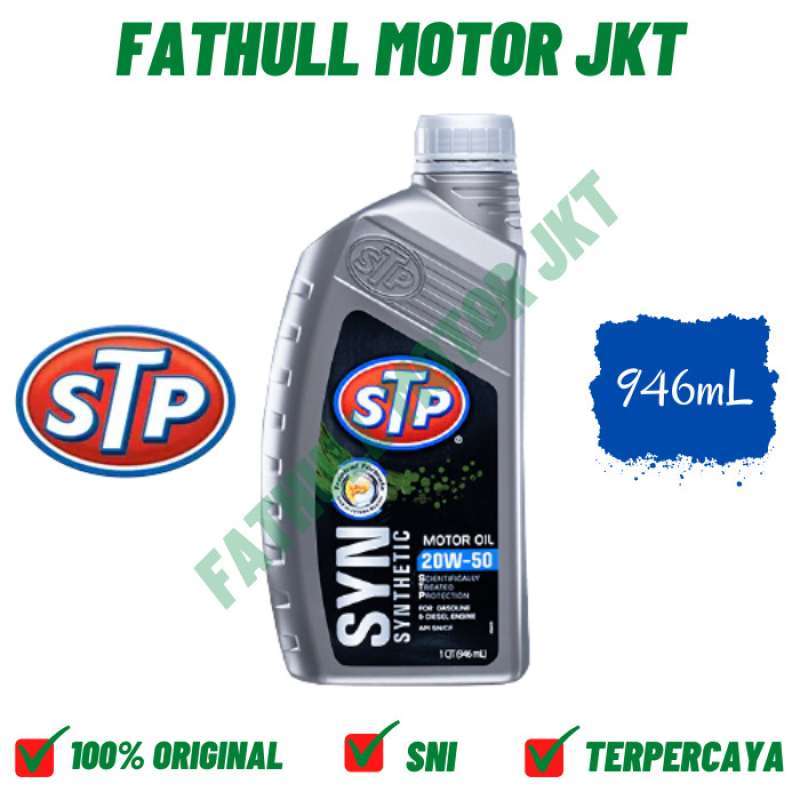 Promo Oli Mesin Stp Synthetic Motor Oil 20W-50 - Oli Mesin Sintetik 946Ml Diskon 23% di Seller ...