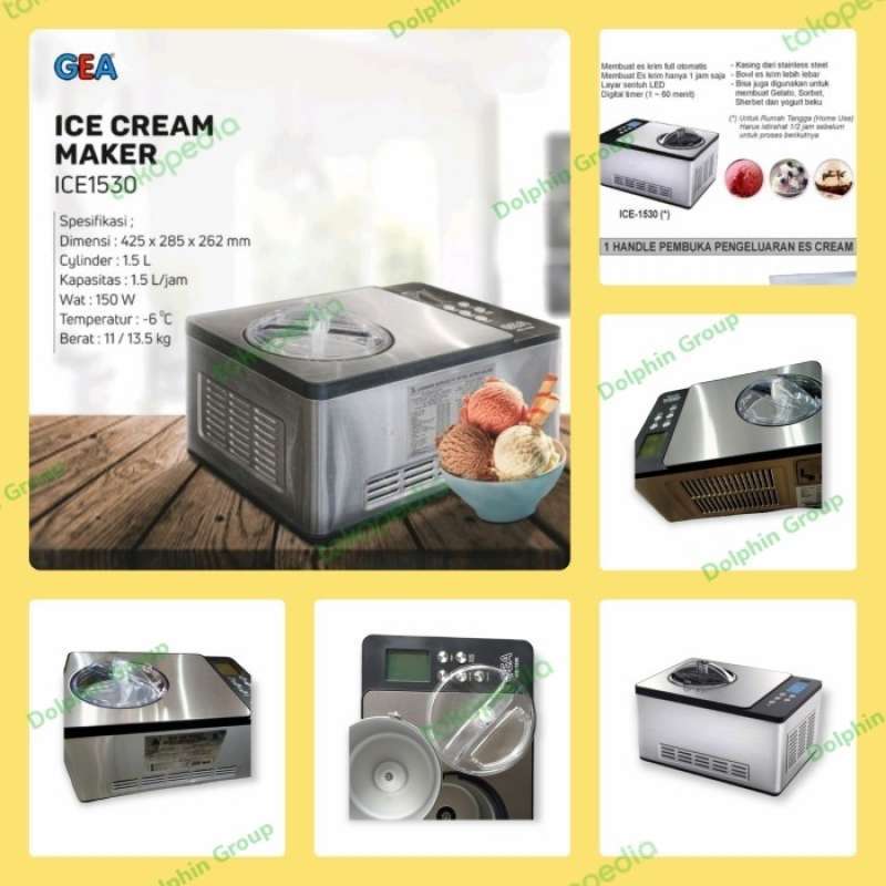 Jual Mesin Pembuat Gelato ICE1530 GEA Ice Cream Maker ICE1530 Mesin Es Krim di Seller Uranus ...
