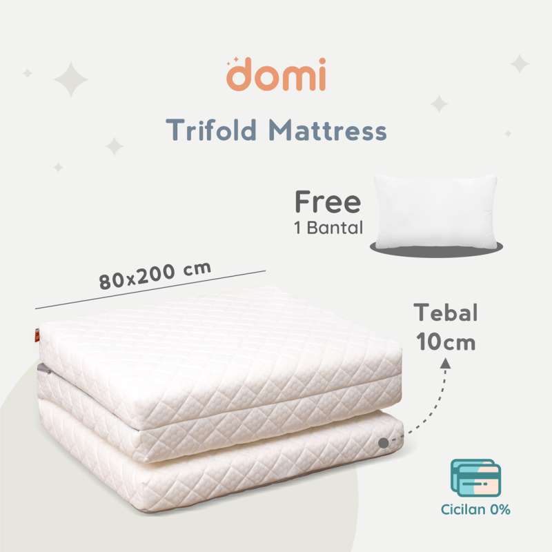 Promo Domi Tri-Fold Mattress 80 x 200 cm - Kasur Busa Lipat Tiga ...