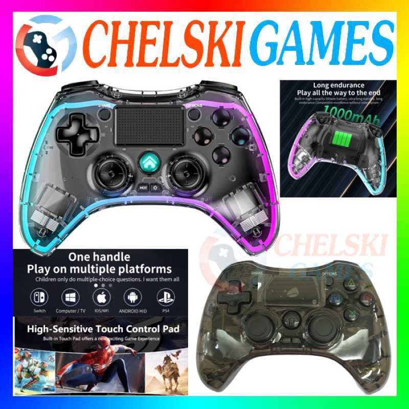 Jual Ps3 Ps4 Ps5 N Switch Android Pc Ios Stick Wireless Controller Rgb P05 - Dark Gray Di Seller ...