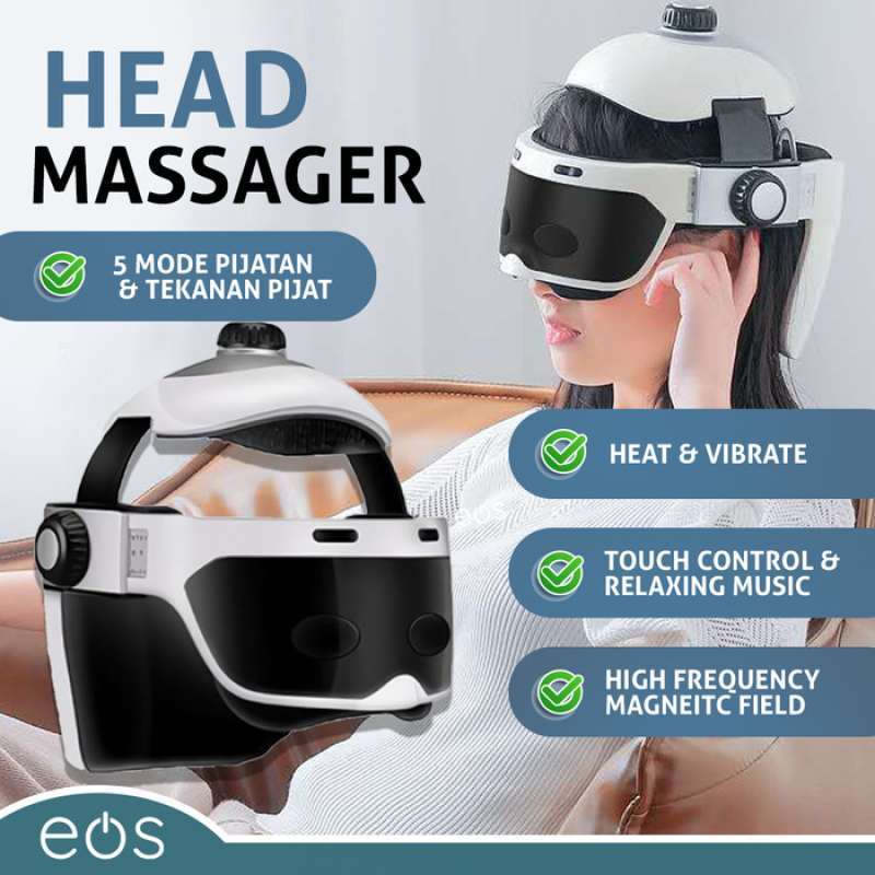 Jual Alat Pijat Terapi Electric Head Eyes Neck Massager Kepala Leher ...