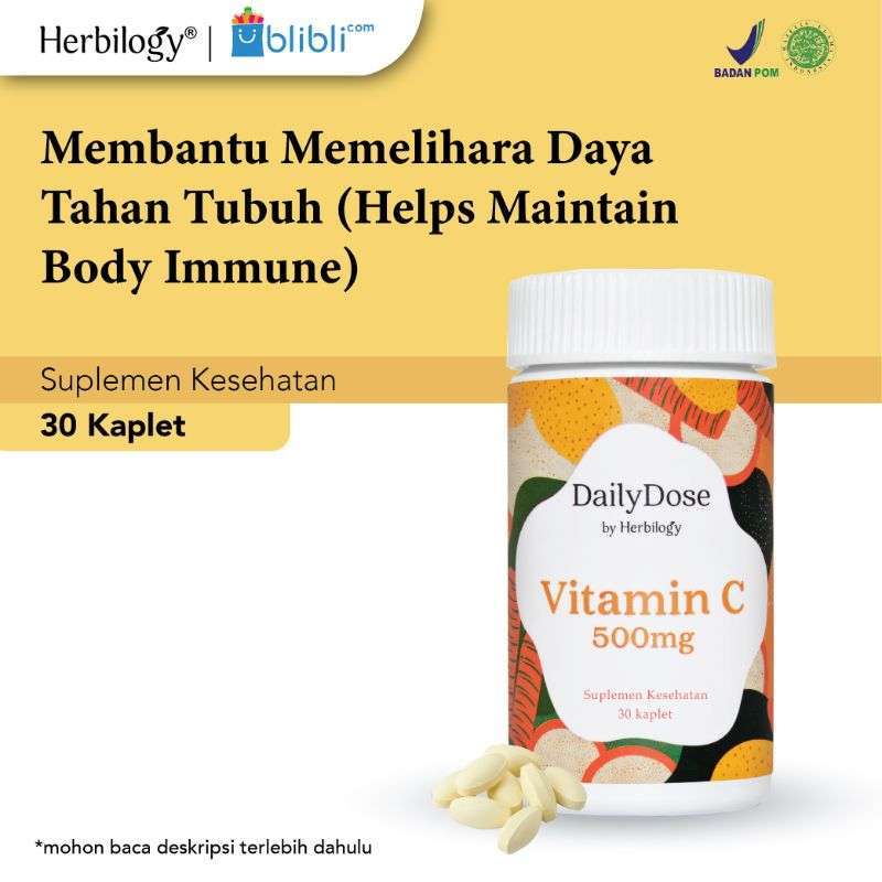 Jual Whs - Dailydose By Herbilogy Vit C 500mg 30 Tabs Di Seller ...