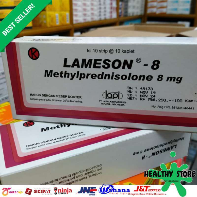 Jual Lameson-8 Mg Methyprednisolone 8 Mg Per Box Original Di Seller ...