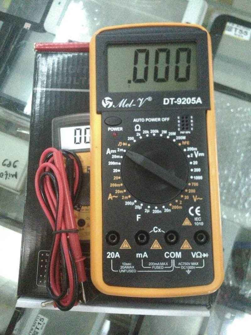 Jual Multitester Dt9205a Digital Multimeter Avo Meter Multi Di Seller ...