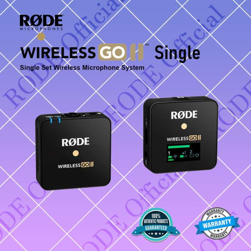 Jual Limited Rode Wireless Go Ii Single Set Compact Wireless Microphone ...