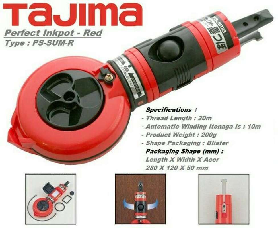 Jual Chalk Line / Sipatan Tajima 10 Meter Ps-sum-r Japan Di Seller Umar ...