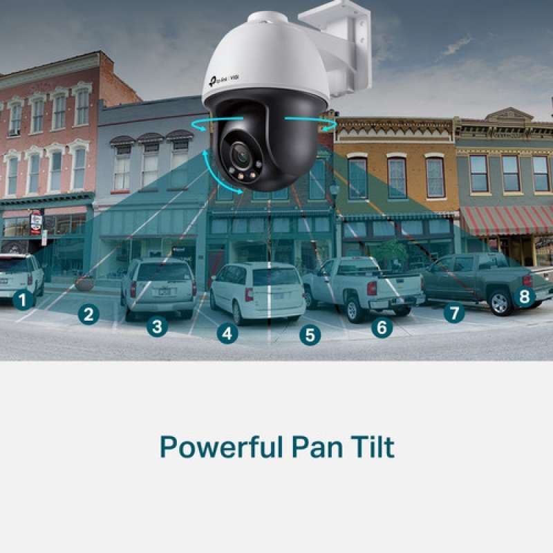 Jual TP-LINK VIGI C540 4MP Outdoor Full-Color Pan Tilt Network Camera ...