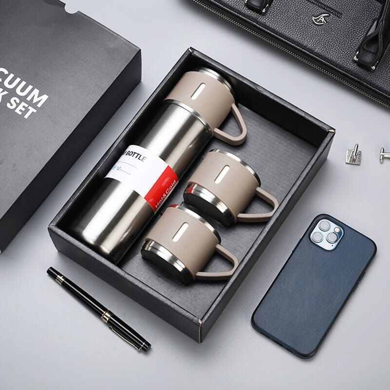Jual TERMOS VACUM FLASK GIFT BOX HAMPERS 500ml/TUMBLER BOTOL MINUM SET ...