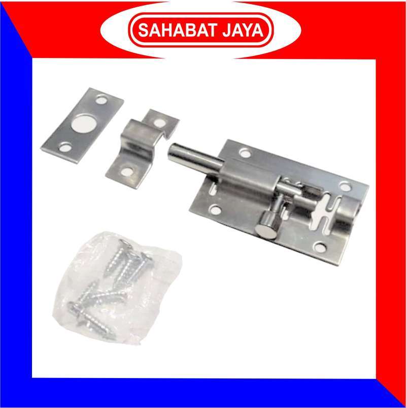 Jual SLOT PINTU / GRENDEL PINTU CAB 2 INCH STAINLESS STEEL di Seller ...