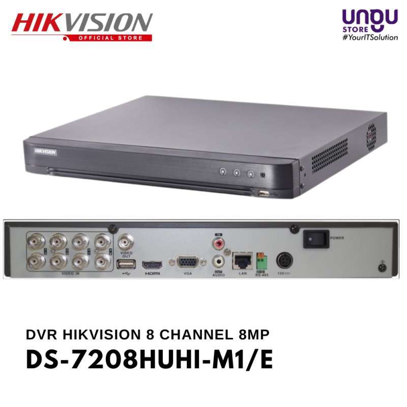 Jual DVR 8Ch Hikvision DS-7208HUHI-M1/E 8 Channel 5MP Up To 8MP DVR Camera CCTV HIK di Seller ...