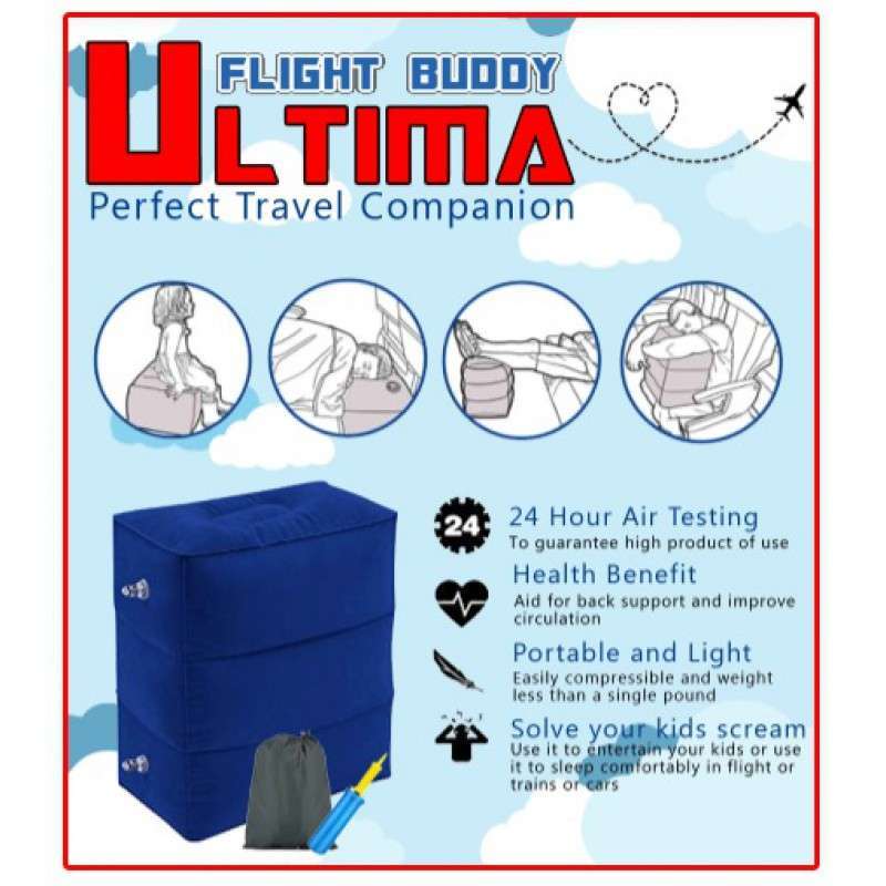 Jual Ultima Flight Buddy New Version 2 Inflateable Foot Rest For Plan ...