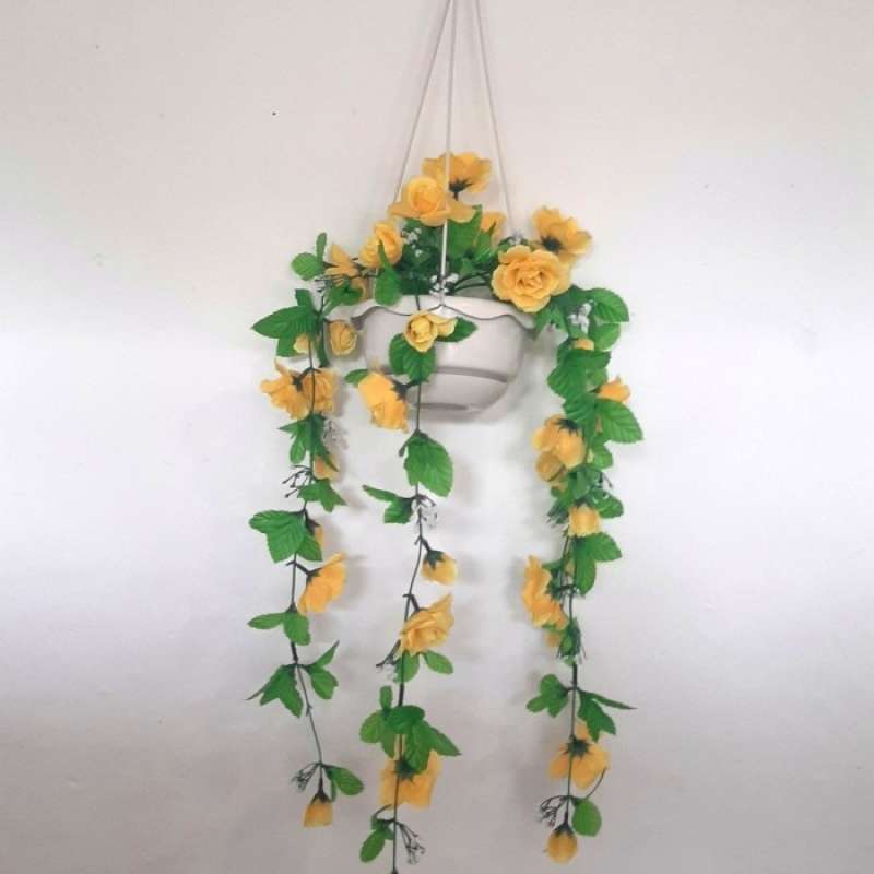 Promo Bunga Hias Tanaman Palsu Hiasan Dinding Cafe Kantor Apartement ...