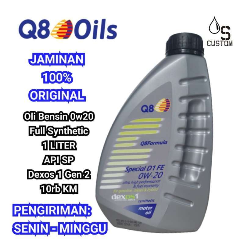 Promo Oli Mobil Q8 0W20 Special D1 Fe 1L Full Synthetic Diskon 33% di ...