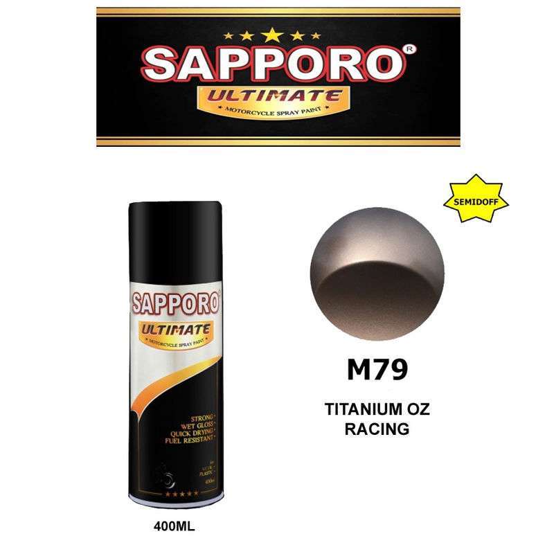 Jual Cat Semprot SAPPORO ULTIMATE Titanium Oz Racing M79 Pilok Sapporo ... Jual Cat Semprot SAPPORO ULTIMATE Titanium Oz Racing M79 Pilok Sapporo ...