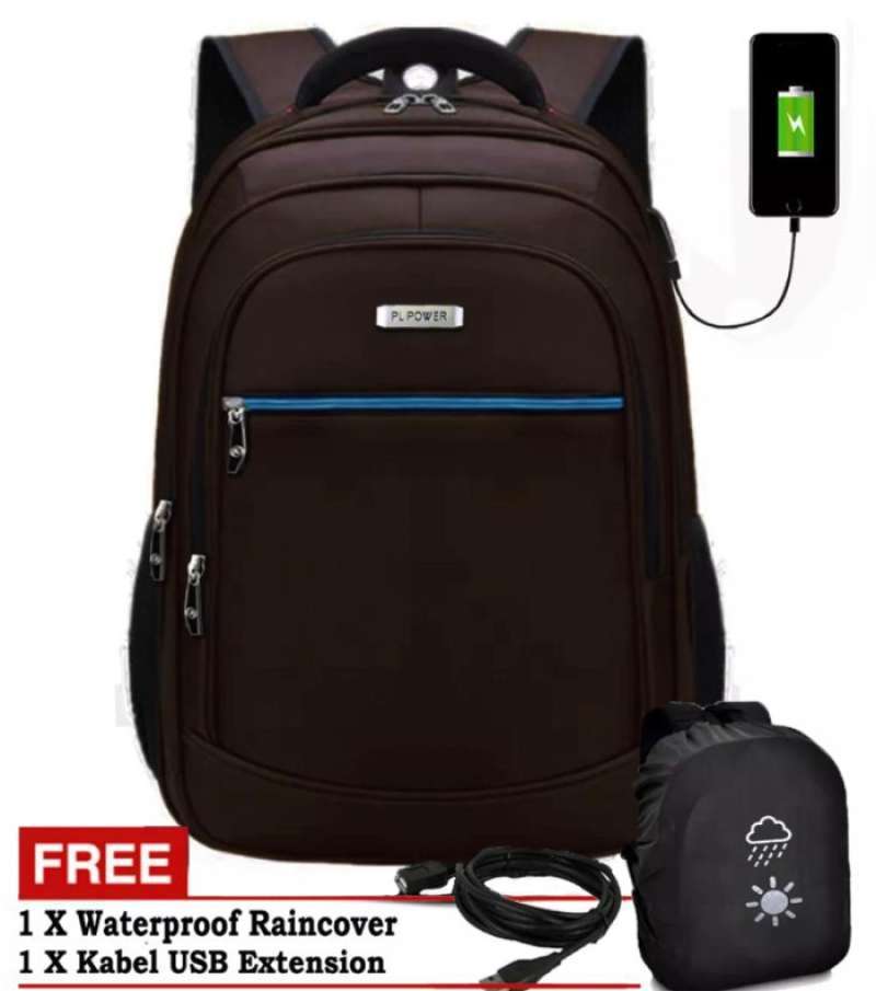Promo Polo Power Tas Pria Ransel Laptop Backpack Import USB Port ...