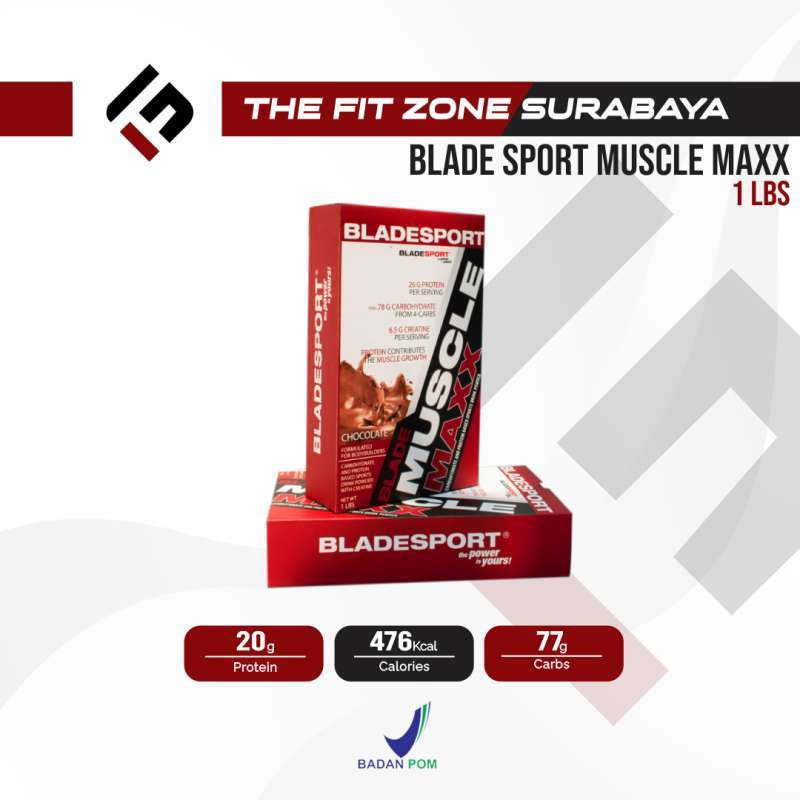 Jual Blade Sport Musclemaxx 454 gram 1 Lbs Weight Gainer Mass ORIGINAL ...