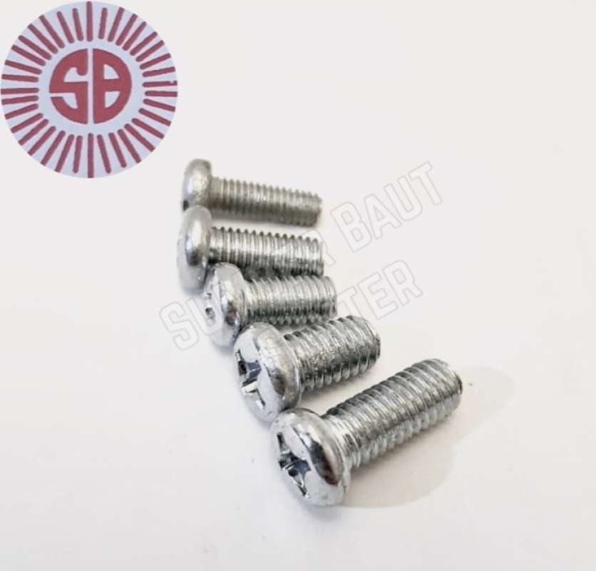 Promo Jp 8X40 Baut Kepala Obeng + Bulat Pan Head Galvanis Diskon 36% di Seller Duma Shop ...