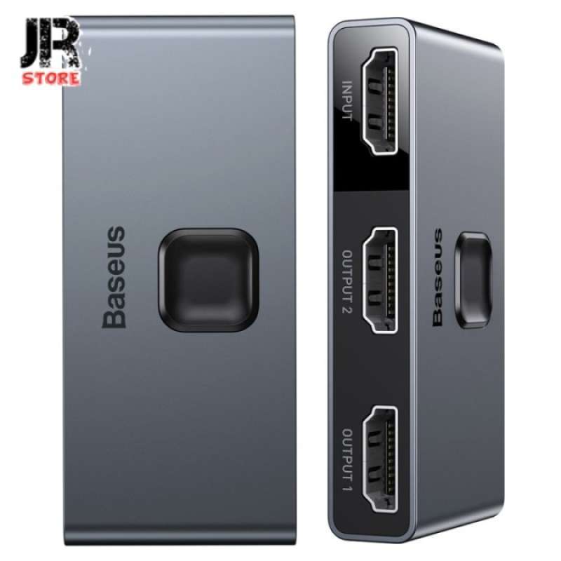 Promo Baseus Hdmi Switcher Splitter Bi-Direction 2 In 1 Out 4K - Black ...