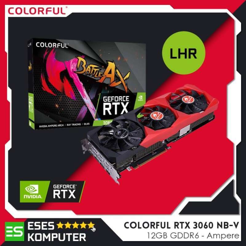 Jual VGA Colorful GeForce RTX 3060 NB 12G-V - 12GB GDDR6 - Ampere di ...