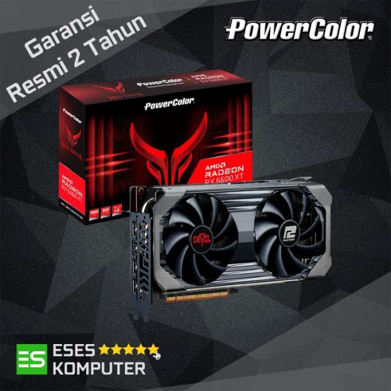 Jual VGA PowerColor Radeon RX 6600 XT Red Devil | 8GB GDDR6 | RDNA2 di ...