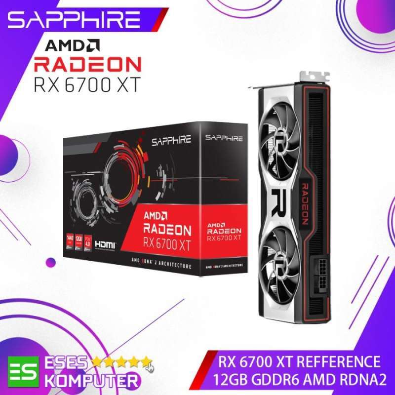 Jual VGA Sapphire Radeon RX 6700 XT 12GB GDDR6 Reference Card - AMD ...