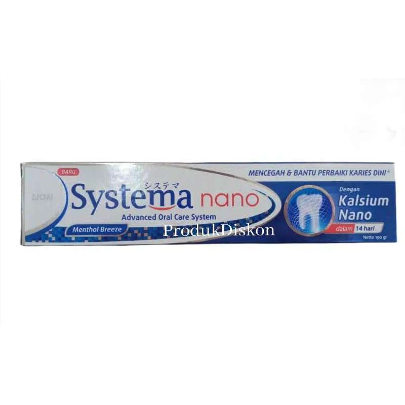 Jual Systema Nano Toothpaste - Odol 190gr Menthol Breeze di Seller ...