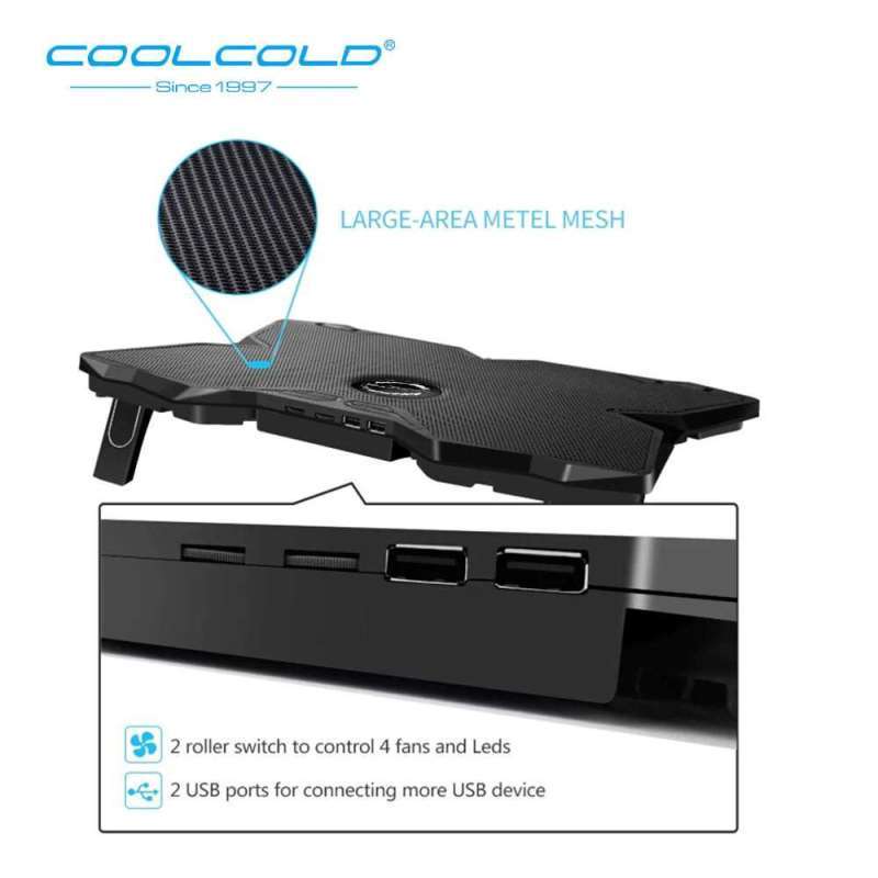 Jual Coolcold Gaming Cooling Pad Laptop Notebook 4 Kipas - K25 Di Seller Larizindo - Kapuk, Kota ...
