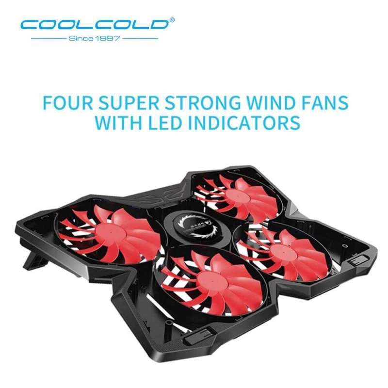 Jual Coolcold Gaming Cooling Pad Laptop Notebook 4 Kipas - K25 Di Seller Larizindo - Kapuk, Kota ...