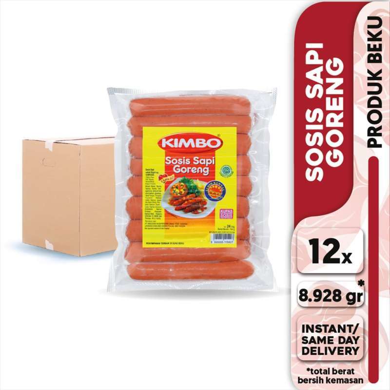 Promo KIMBO Sosis Sapi Goreng24 Box Diskon 20% di Seller KIMBO Bekasi ...
