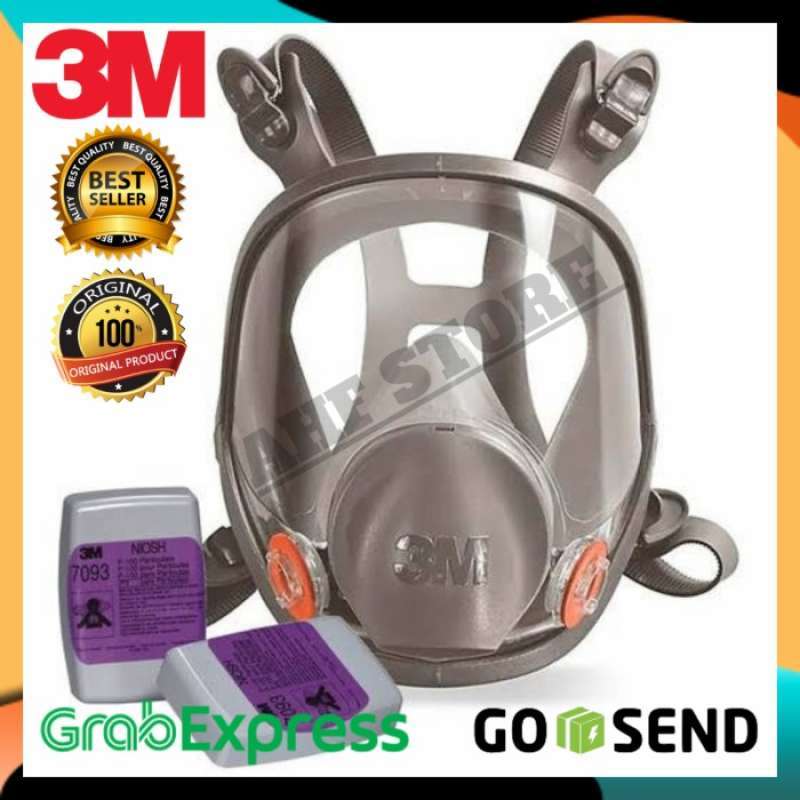 Jual 3m 6800 + 7093 P100 Original Masker Respirator Full Face Filter ...