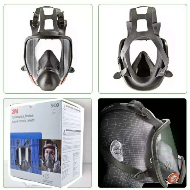 Jual 3m 6800 + 7093 P100 Original Masker Respirator Full Face Filter ...