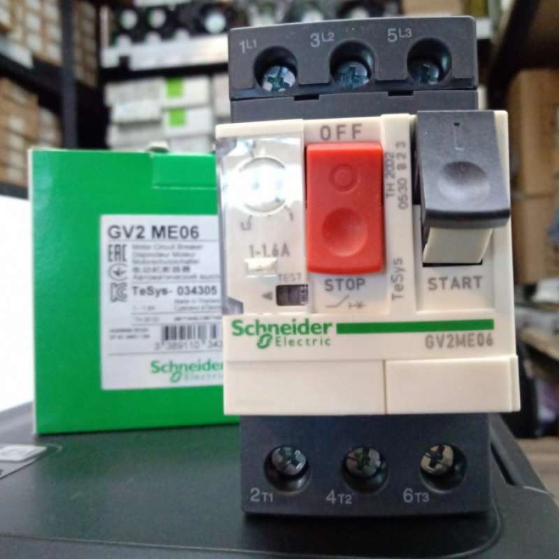 Jual Gv2-me06 Motor Circuit Breaker (1-1.6a) Di Seller Kamijaya Store ...