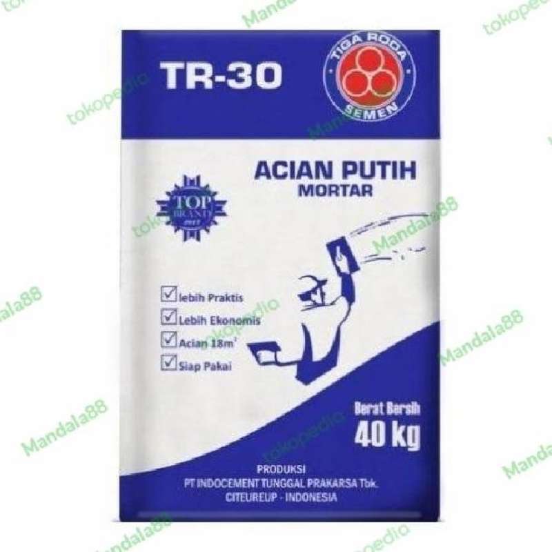 Jual Semen Acian TR 30 TR30 Semen Acian Putih Acian Skimcoat 40 Kg di Seller Larry Kurniawan ...