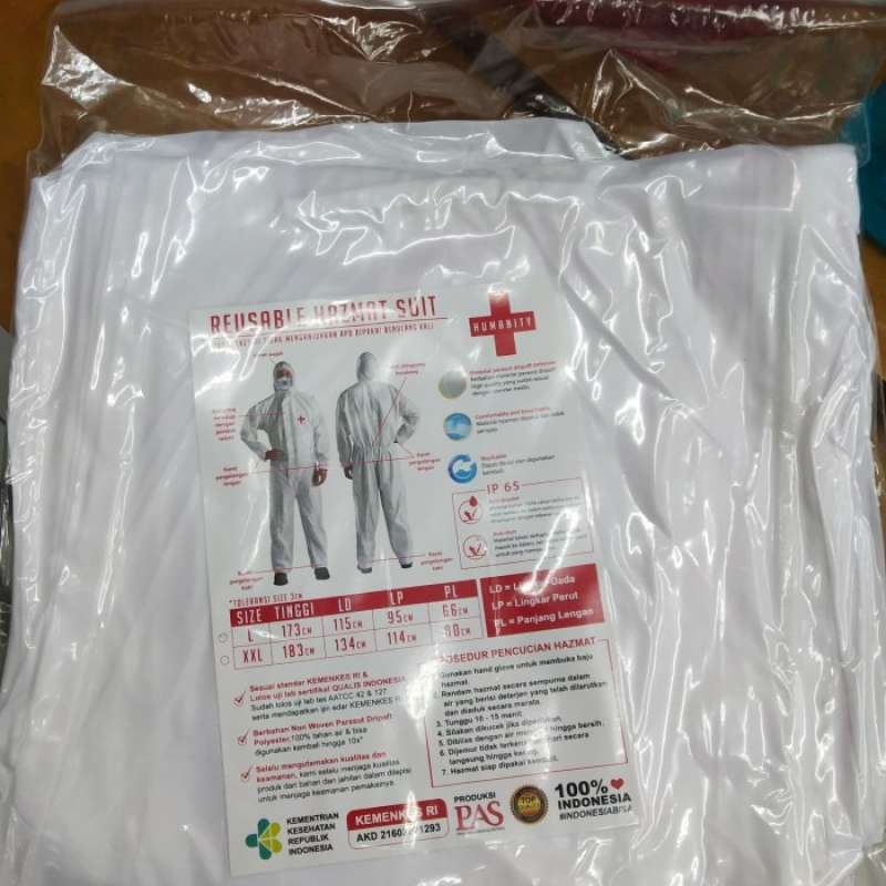 Jual Baju Apd/pelindung Badan Waterproof Humanity Ada Kemenkes Di ...