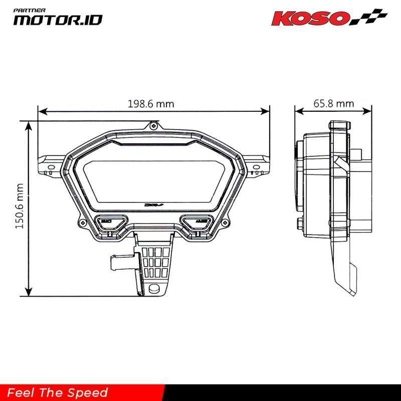 Jual Koso New Remora Speedometer Honda New Vario 125 Vario 150 Esp Led ...