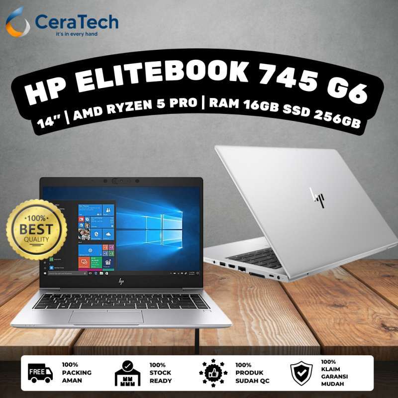 Jual LAPTOP HP ELITEBOOK 745 G6 - AMD RYZEN 5 PRO RAM 16GB SSD 256GB ...