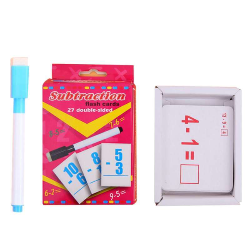 Promo 27 Pieces Flashcards Arithmetic Sight Word Flash Cards with ...