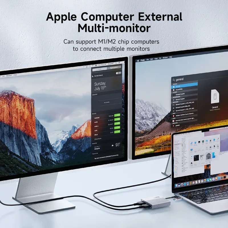 Jual Hagibis Usb-c/usb 3.0 To Dual Hdmi-compatible 4k Display Adapter ...