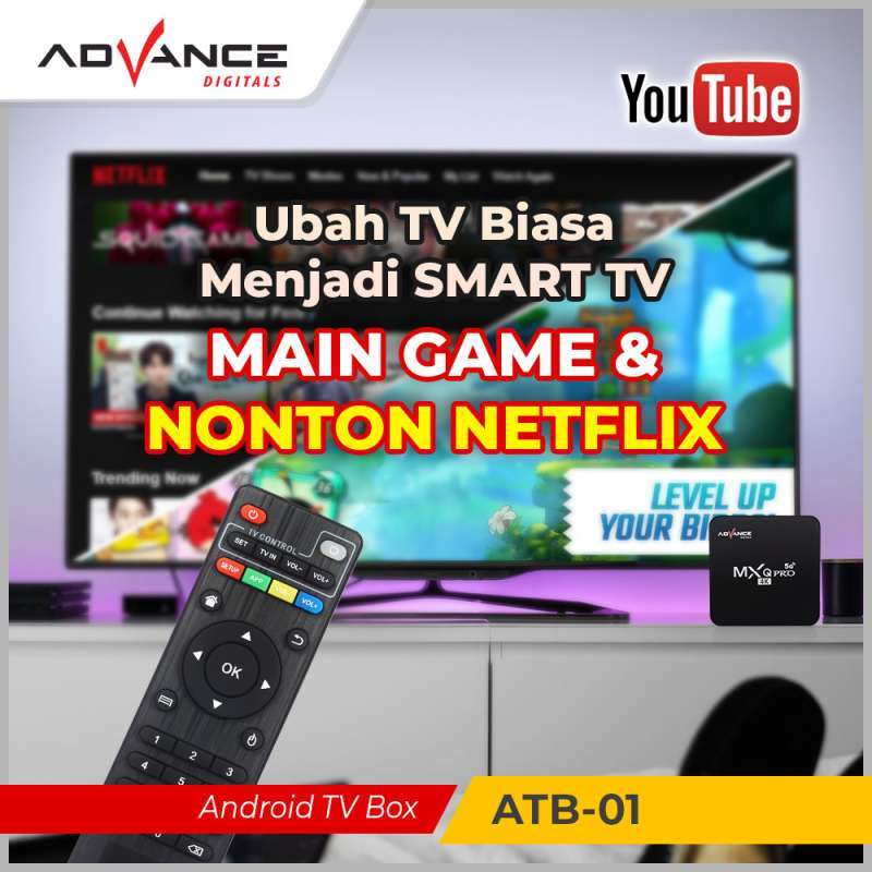 Promo Advance Atb-01 Android Tv Box Mxq Pro 4k Support Wifi 2+16gb Tv ...