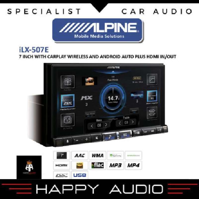 Jual Head Unit 7 Inch Alpine Ilx-507e Hi-res Audio Headunit Alpine ...