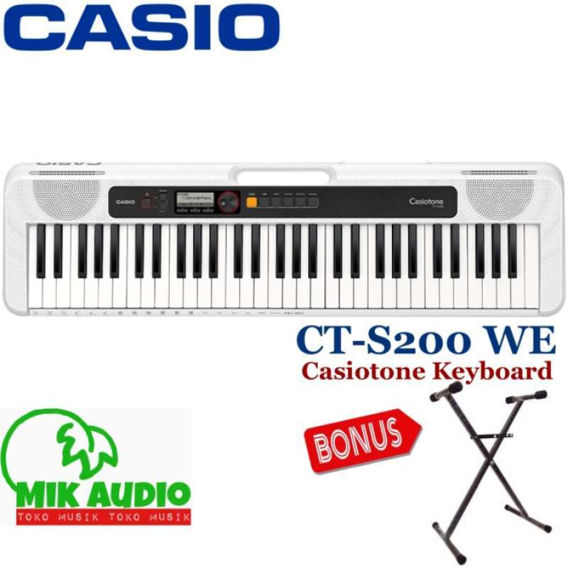 Promo Keyboard Casio CT-S200 ada 3 wrna pilihan original plus stand ...