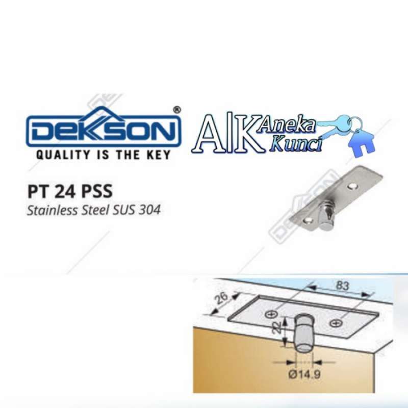 Jual patch fitting pt 24 pss dekson/top fitting pintu kaca PT 24 original - Multivariasi ...