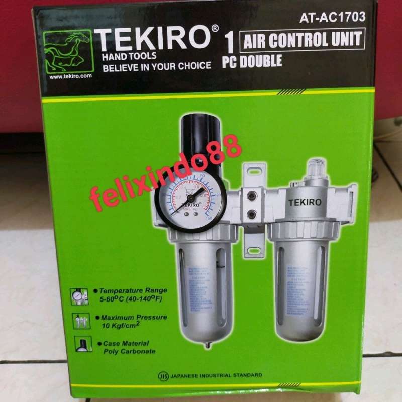 Promo TEKIRO SARINGAN UDARA KOMPRESOR 2 TABUNG ORIGINAL AIR CONTROL UNIT AT-AC1703 SARING ANGIN ...